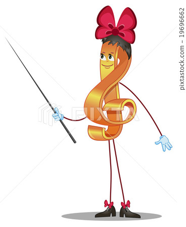 animated treble clef, - Stock Illustration [19696662] - PIXTA
