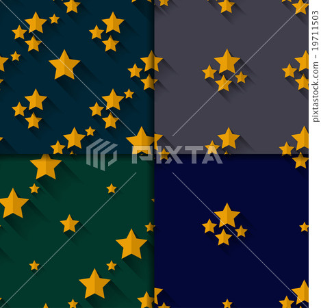 Seamless starry patterns - Stock Illustration [19711503] - PIXTA