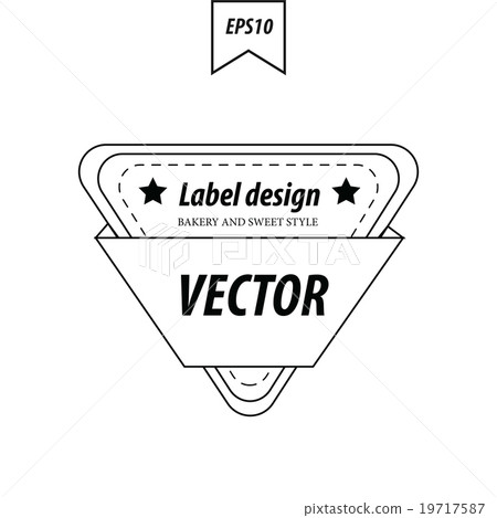 Triangle label line styles - Stock Illustration [19717587] - PIXTA