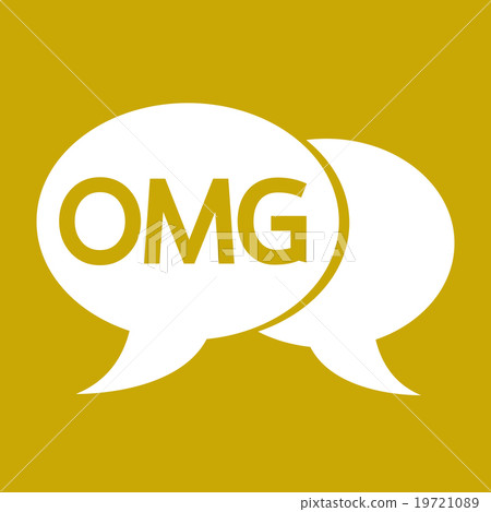 OMG internet acronym chat bubble illustration - Stock Illustration ...