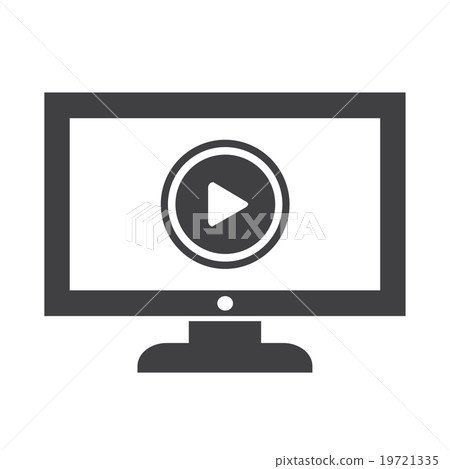 play button tv icon design Illustration - Stock Illustration [19721335 ...