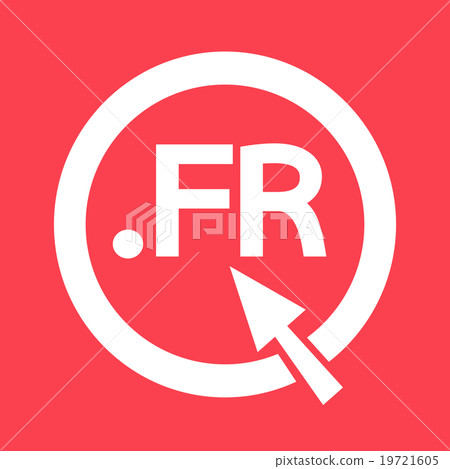 France Domain dot FR sign icon Illustration - Stock Illustration ...