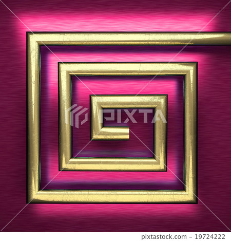 pink metal background with yellow element-插圖素材 [19724222] - PIXTA圖庫