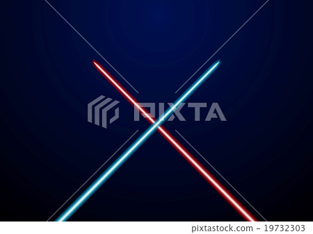 Red and blue glowing light swords - Stock Illustration [19732303] - PIXTA