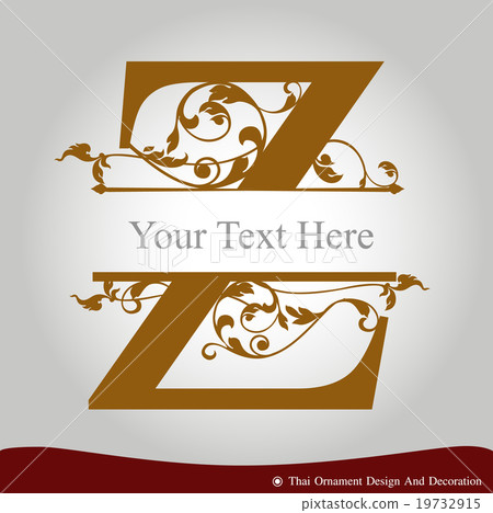 Vector of Letter Z in the old vintage style. - Stock Illustration ...