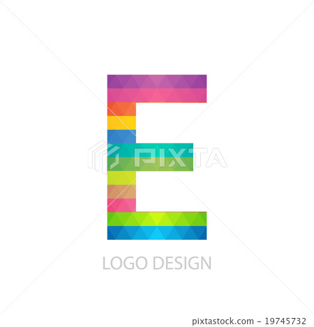 Vector illustration of colorful logo letter - Stock Illustration ...