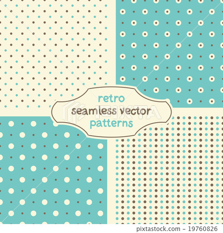 Four retro seamless vector patterns - Stock Illustration [19760826] - PIXTA