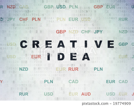 Finance concept: Creative Idea on Digital Paper - Stock Illustration ...