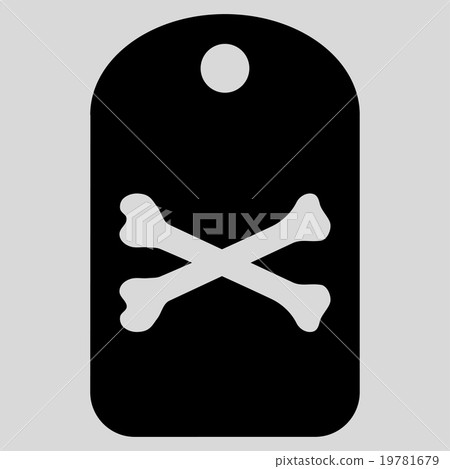 Death Tag Flat Icon - Stock Illustration [19781679] - PIXTA