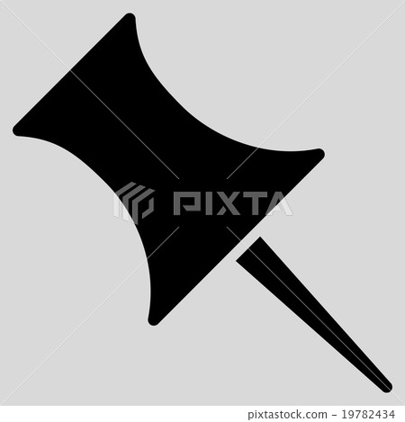Pin Flat Icon - Stock Illustration [19782434] - PIXTA