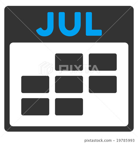 July Flat Icon - Stock Illustration [19785993] - PIXTA