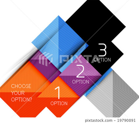 Paper style design templates, square abstract - Stock Illustration ...