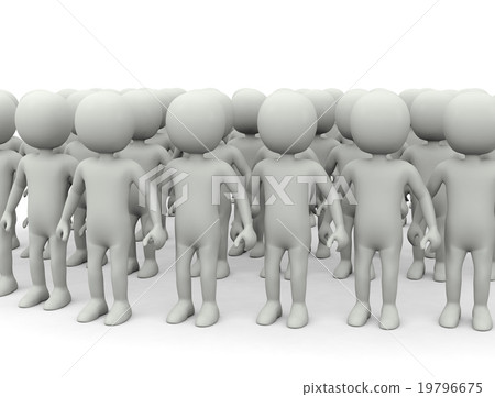 Many people - Stock Illustration [19796675] - PIXTA