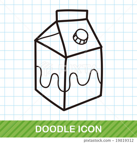 milk doodle - Stock Illustration [19819312] - PIXTA