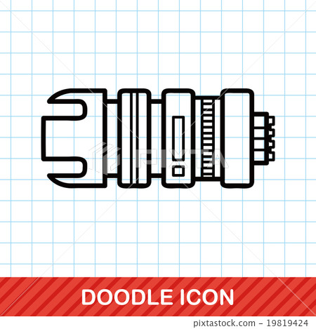 camera lens doodle - Stock Illustration [19819424] - PIXTA