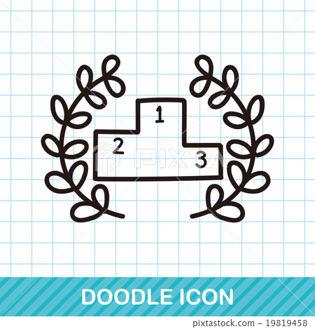 Podium doodle - Stock Illustration [19819458] - PIXTA