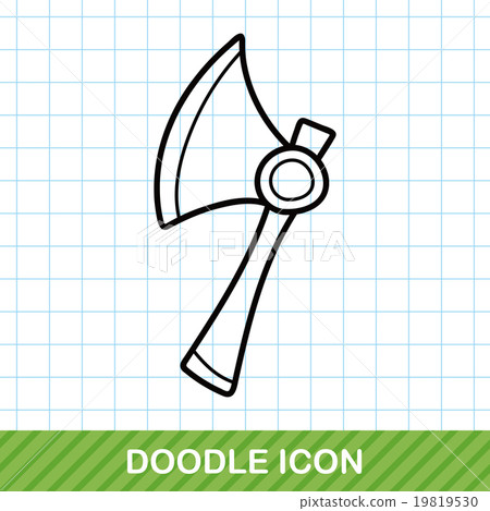 weapon axe doodle - Stock Illustration [19819530] - PIXTA