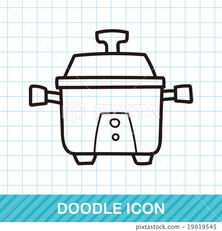 rice cooker doodle - Stock Illustration [19819545] - PIXTA
