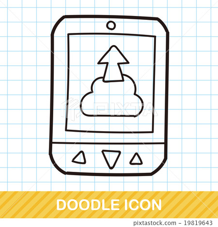 cell phone doodle - Stock Illustration [19819643] - PIXTA