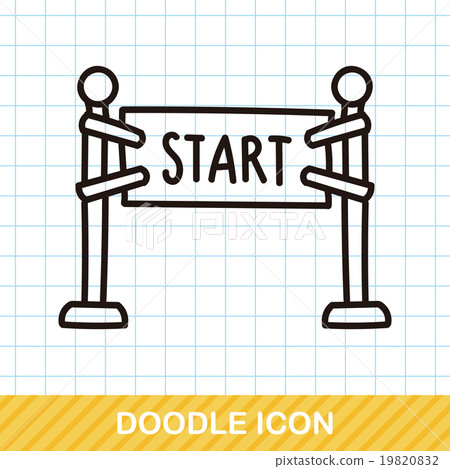 start line doodle - Stock Illustration [19820832] - PIXTA