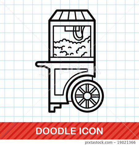 popcorn machine doodle - Stock Illustration [19821366] - PIXTA