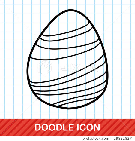easter egg doodle - Stock Illustration [19821827] - PIXTA