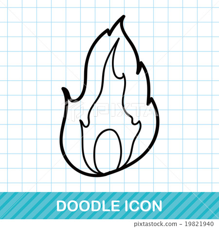 fire color doodle - Stock Illustration [19821940] - PIXTA