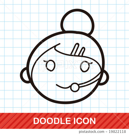 customer service color doodle - Stock Illustration [19822118] - PIXTA