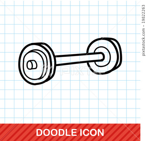 Weightlifting doodle - Stock Illustration [19822263] - PIXTA