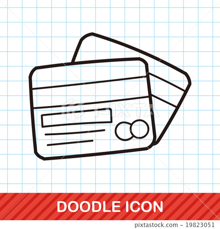 credit card doodle - Stock Illustration [19823051] - PIXTA