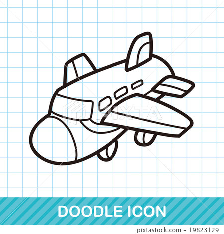 airplane doodle - Stock Illustration [19823129] - PIXTA