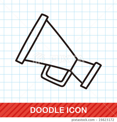 loudspeaker doodle - Stock Illustration [19823172] - PIXTA