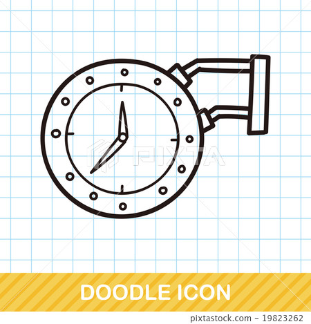 clock doodle - Stock Illustration [19823262] - PIXTA