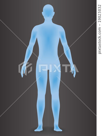Three-dimensional human silhouette vector... - Stock Illustration ...
