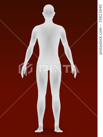 Three-dimensional human silhouette vector... - Stock Illustration ...