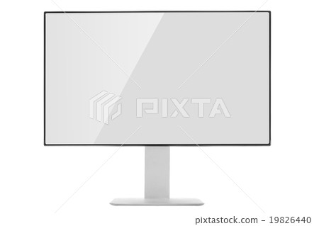 Computer Monitor with glossy screen and reflection - Stock Illustration ...
