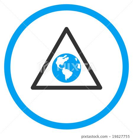 Earth Warning Icon - Stock Illustration [19827755] - PIXTA