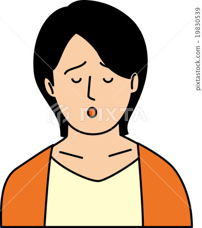 A sighing 30s female - Stock Illustration [19830539] - PIXTA