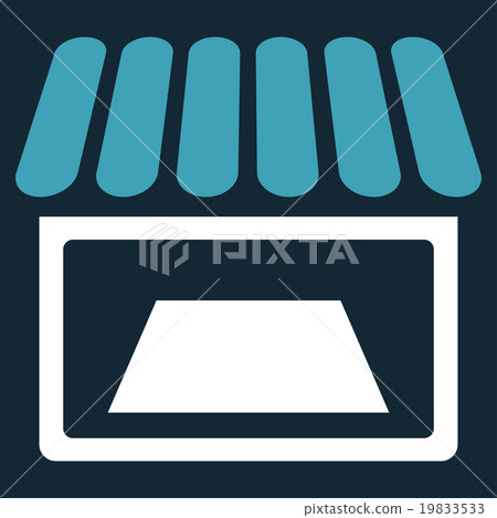 Shop Flat Icon - Stock Illustration [19833533] - PIXTA