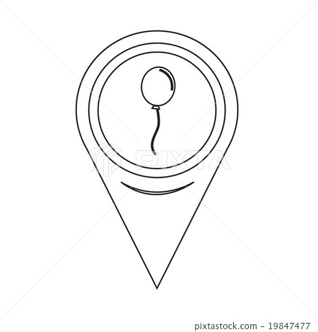 Map Pin Pointer balloon icon-插圖素材 [19847477] - PIXTA圖庫