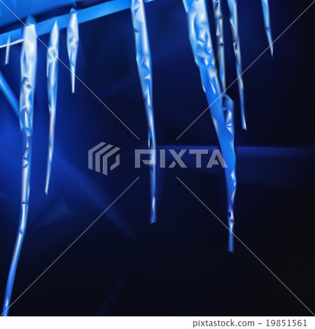 Winter icicles mesh vector illustration - Stock Illustration [19851561 ...