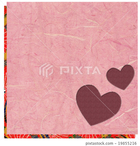Japanese style greeting card heart - Stock Illustration [19855216] - PIXTA