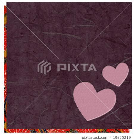 Japanese style greeting card heart - Stock Illustration [19855219] - PIXTA