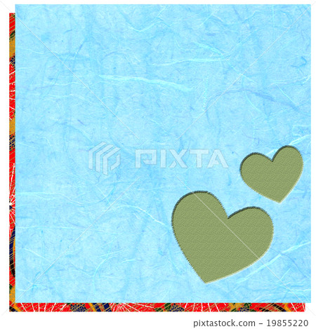 Japanese style greeting card heart - Stock Illustration [19855220] - PIXTA