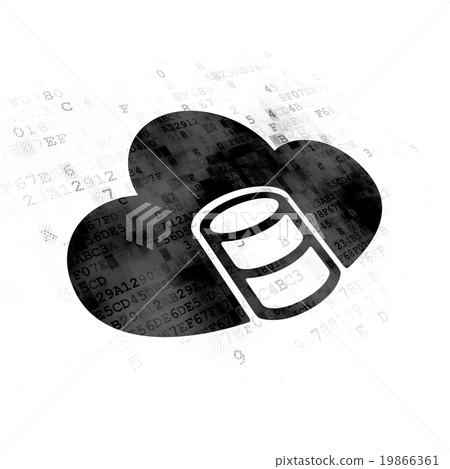 Programming concept: Database With Cloud on - Stock Illustration [19866361] - PIXTA