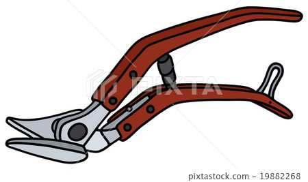 Hand drawing of a snips - Stock Illustration [19882268] - PIXTA