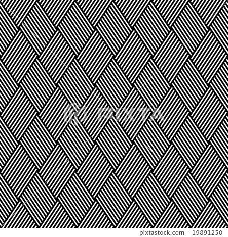 Striped diamonds seamless pattern. - Stock Illustration [19891250] - PIXTA