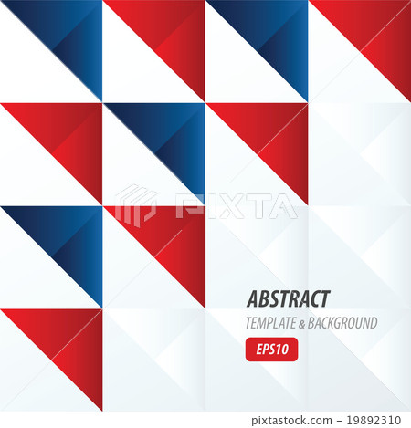 triangle pattern design 2 color Red and Blue - Stock Illustration ...