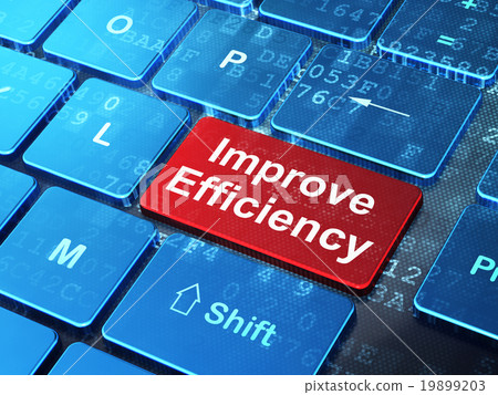 Business concept: Improve Efficiency on computer - Stock Illustration ...