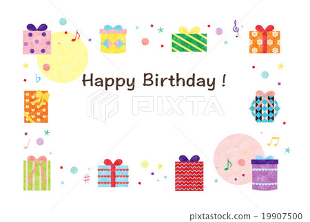 Material - Birthday Card 3 - Stock Illustration [19907500] - PIXTA